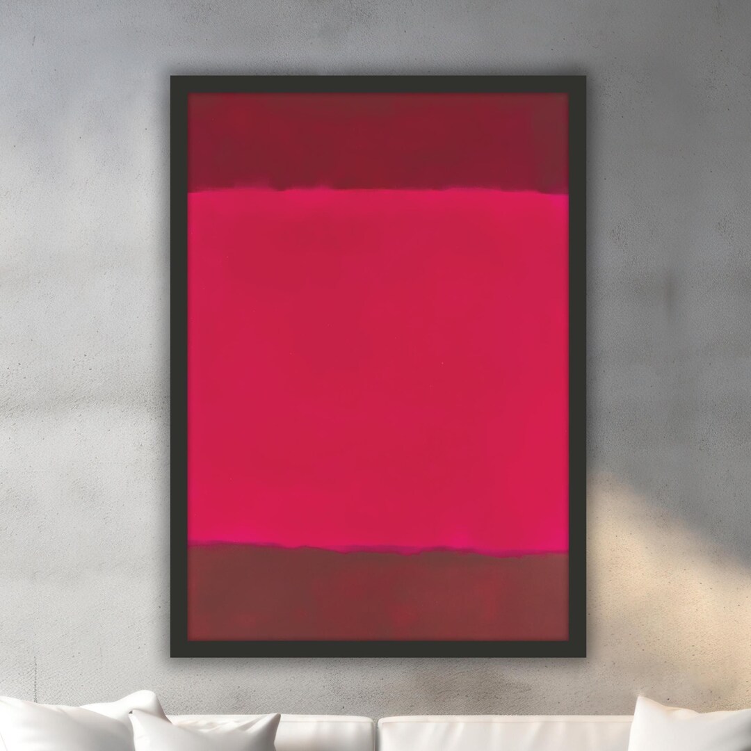 Mark Rothko Shades of Pink Canvas Painting, Mark Rothko Wall Painting ...