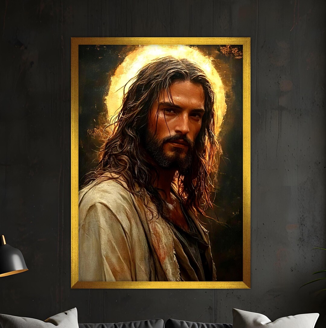 Jesus Christ Canvas Painting, Christian Wall Painting, Jesus Home Decor ...