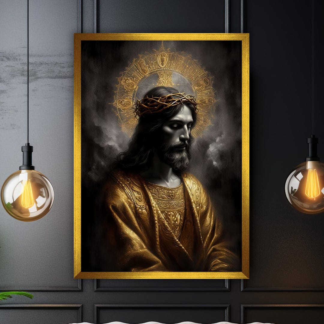Jesus Christ Canvas Painting, Jesus Wall Painting, Christian Home Decor ...
