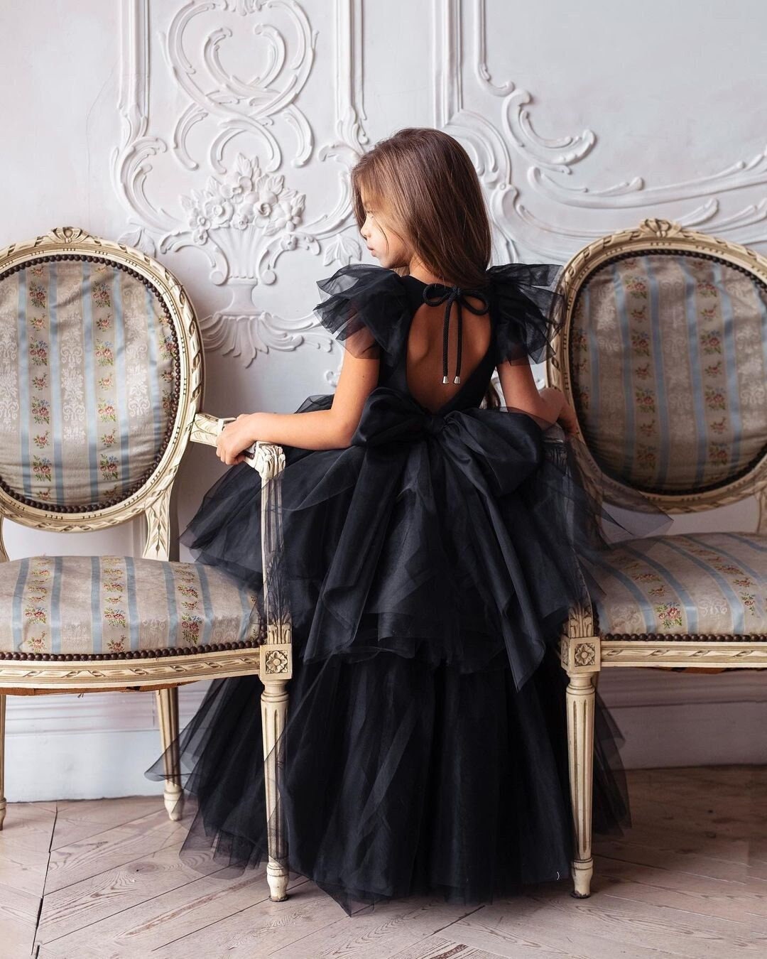 Flower Girl Dress, Lace Girl Dress, Tulle Flower Dress, Tutu Girl ...