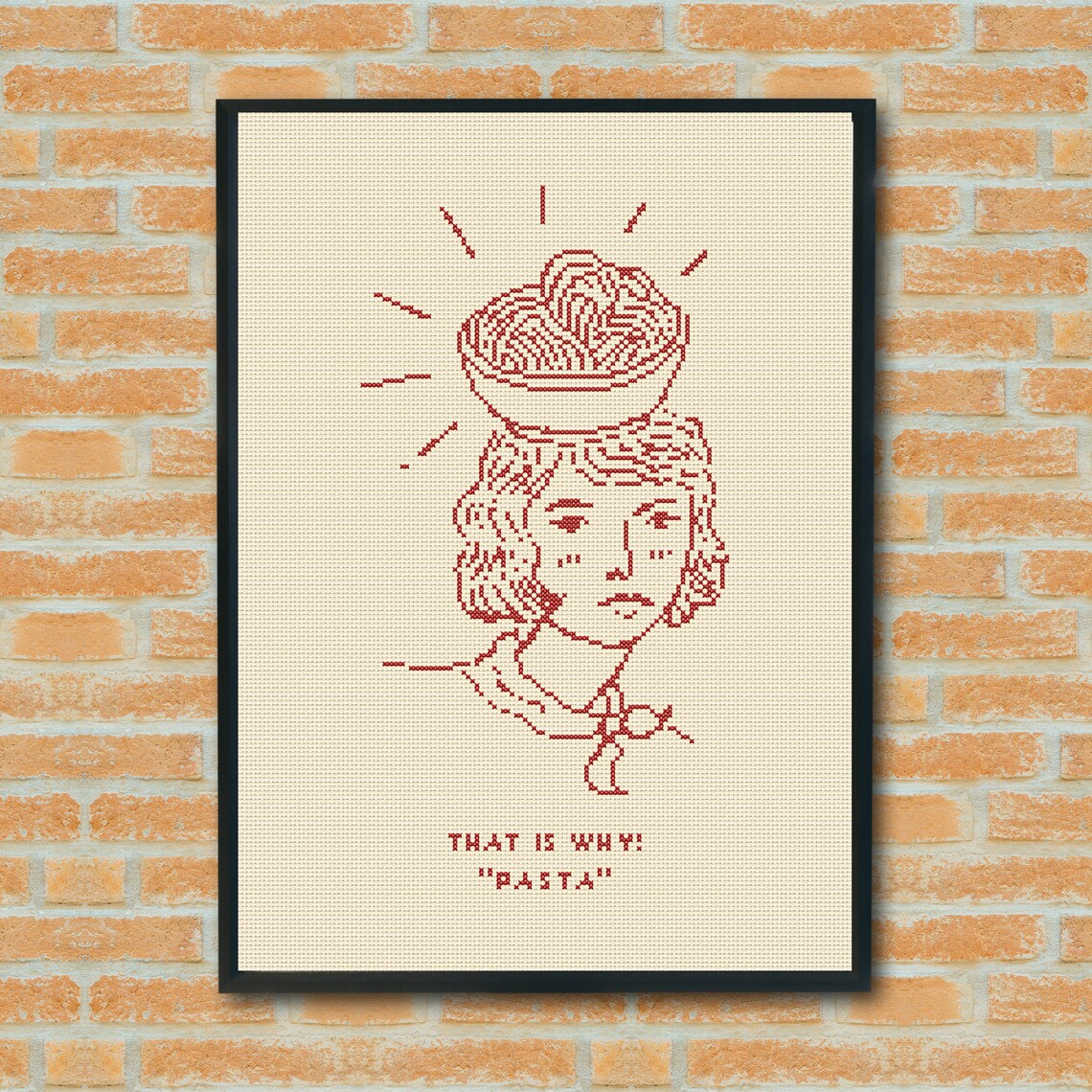 That is Why pasta Cross Stitch Pattern, Pasta Cross Stitch Pattern ...