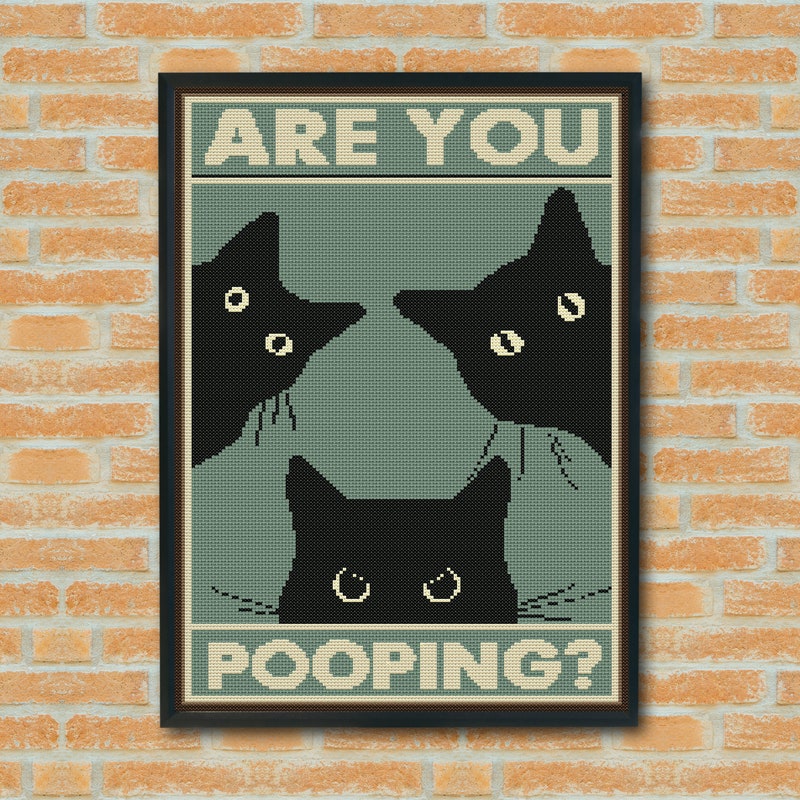 Poop Cross Stitch - Etsy