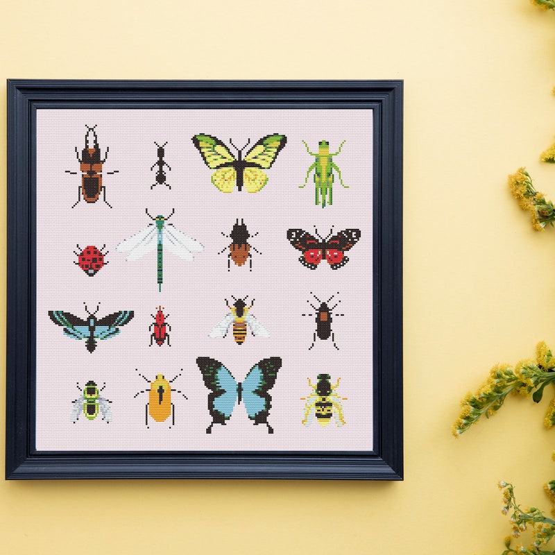 Insect Cross Stitch - Etsy