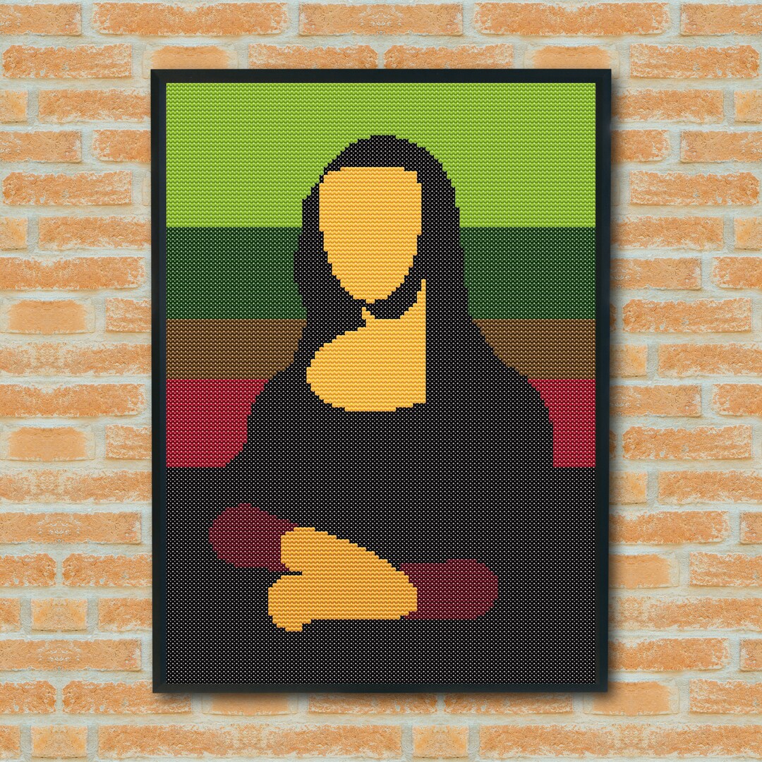 Mona Lisa Cross Stitch Pattern, Digital Cross-stitch Pattern Featuring ...