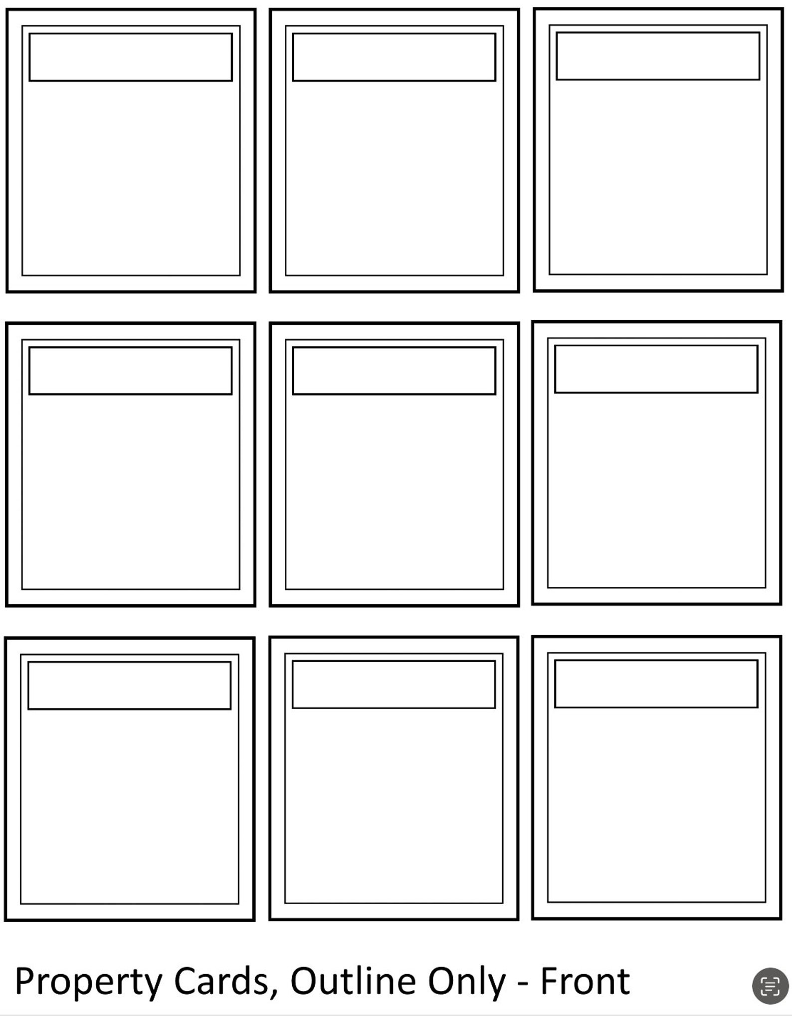 Blank Monopoly Template Bundle - Etsy