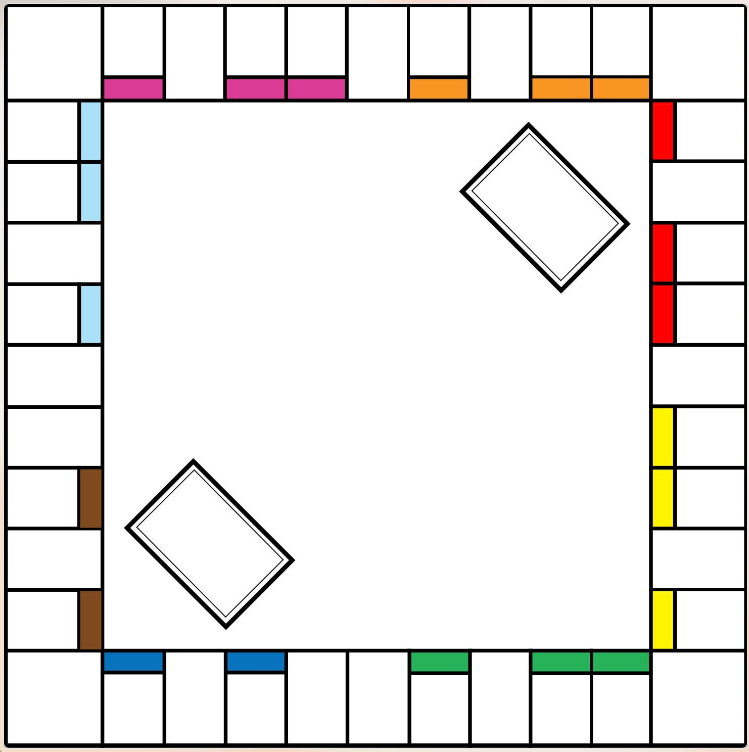 Blank Monopoly Template Bundle - Etsy