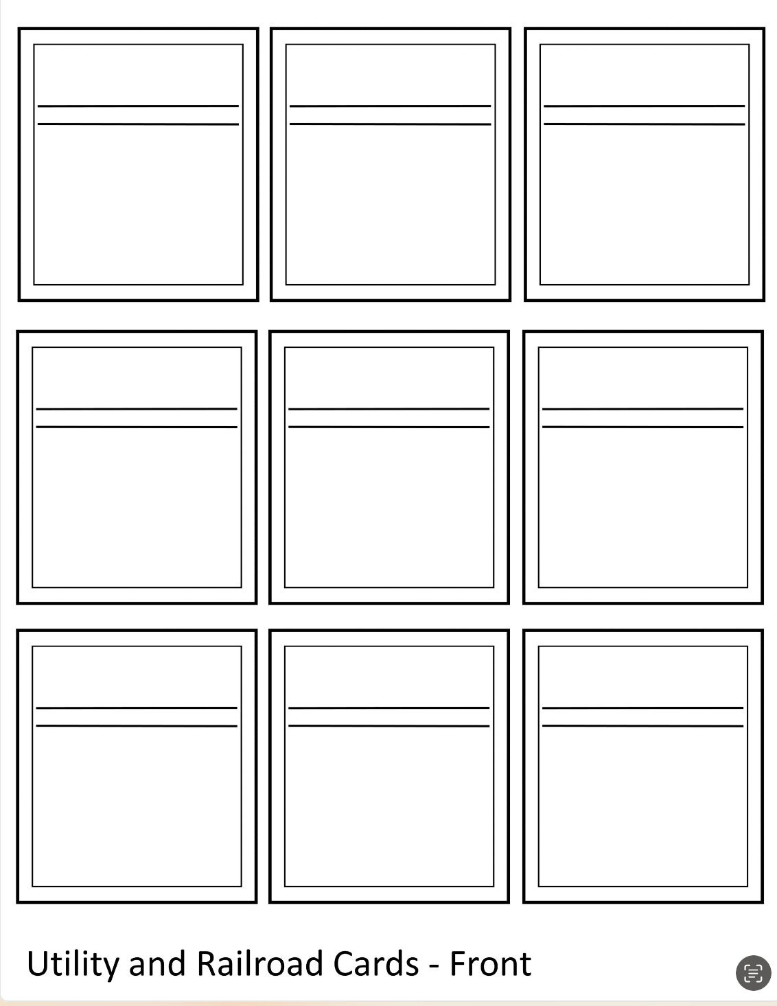 Blank Monopoly Template Bundle - Etsy