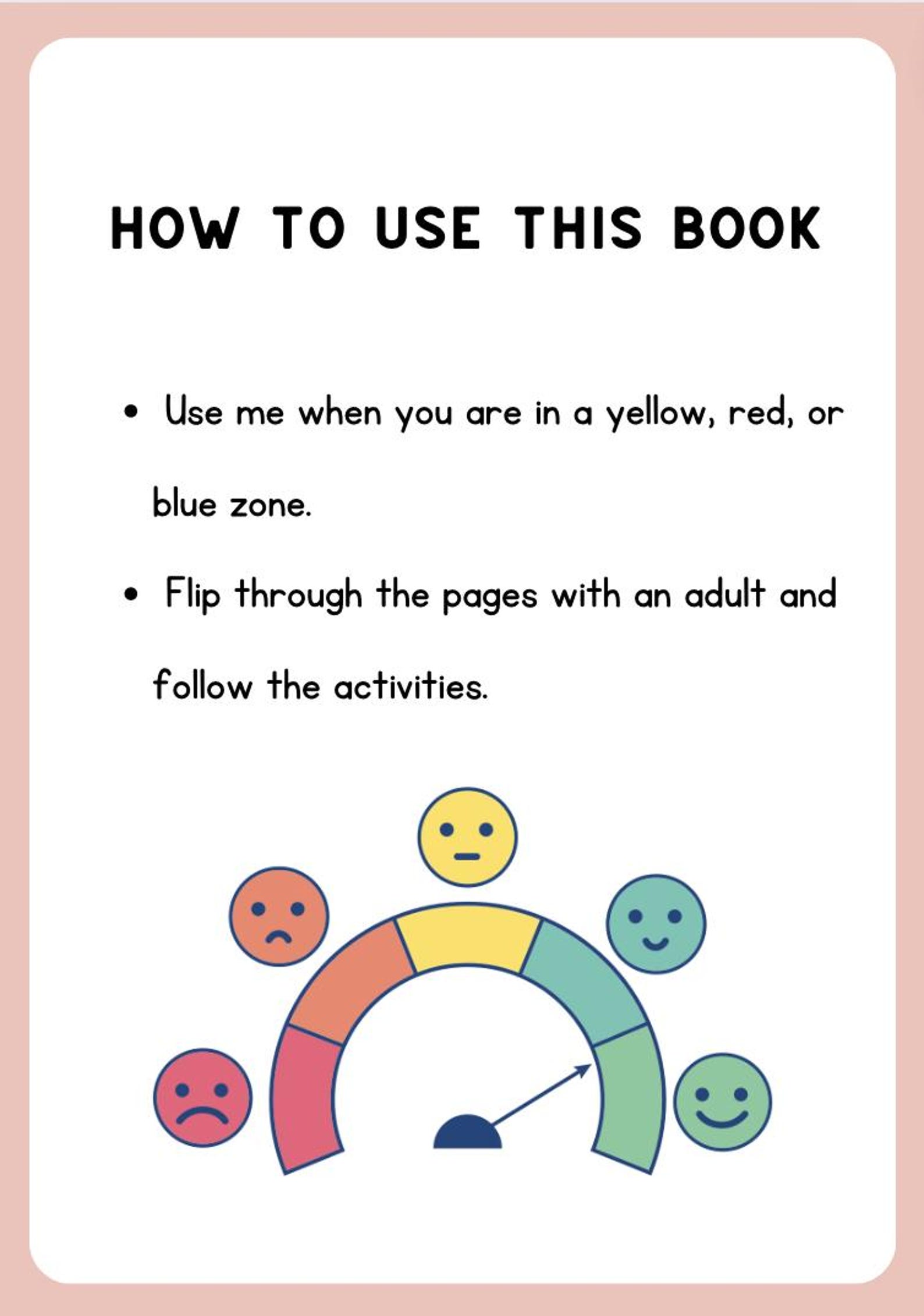 Emotional Regulation Booklet - Etsy