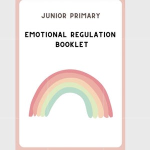 Emotional Regulation Booklet - Etsy
