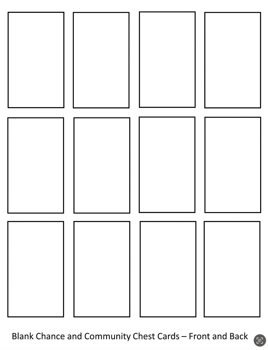 Blank Monopoly Template Bundle - Etsy
