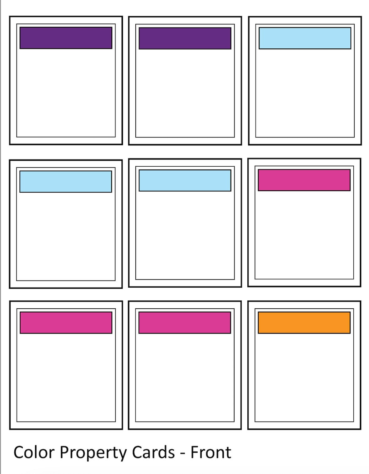 Blank Monopoly Template Bundle - Etsy