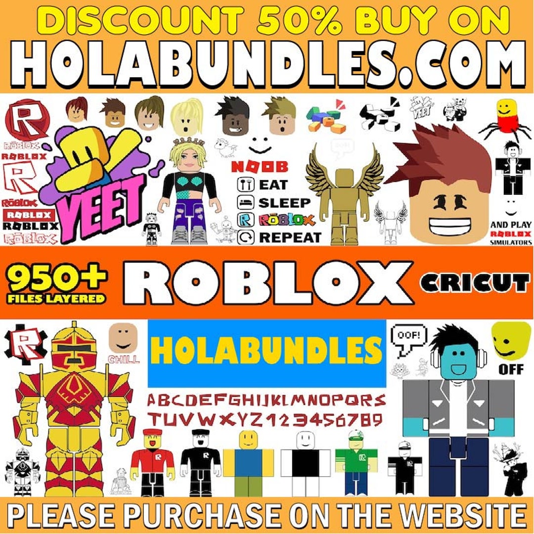 Roblox Svg Bundle, Roblox Png, Roblox Boy Svg, Pour Cricut ...