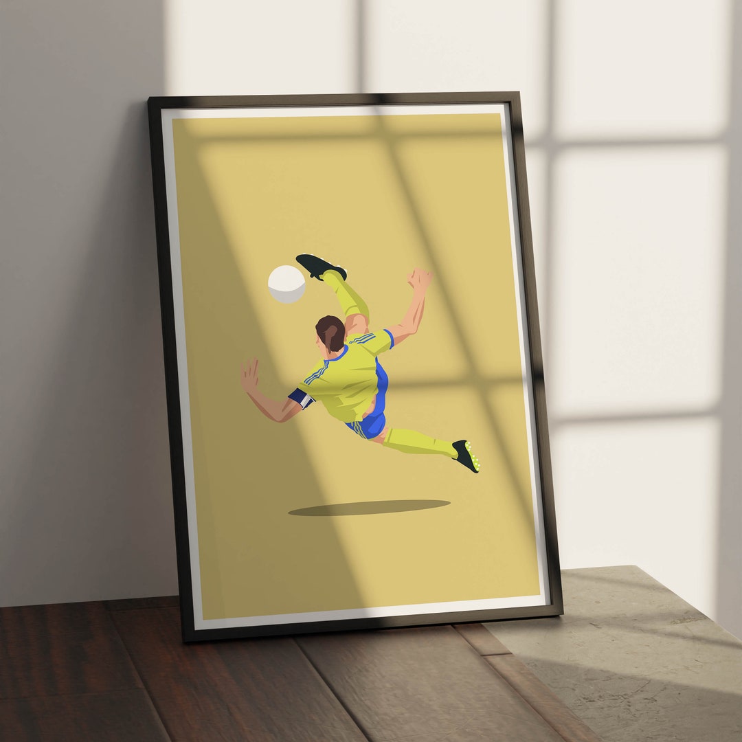 Zlatan Ibrahimovic's Overhead Kick Goal Against England Poster - Etsy