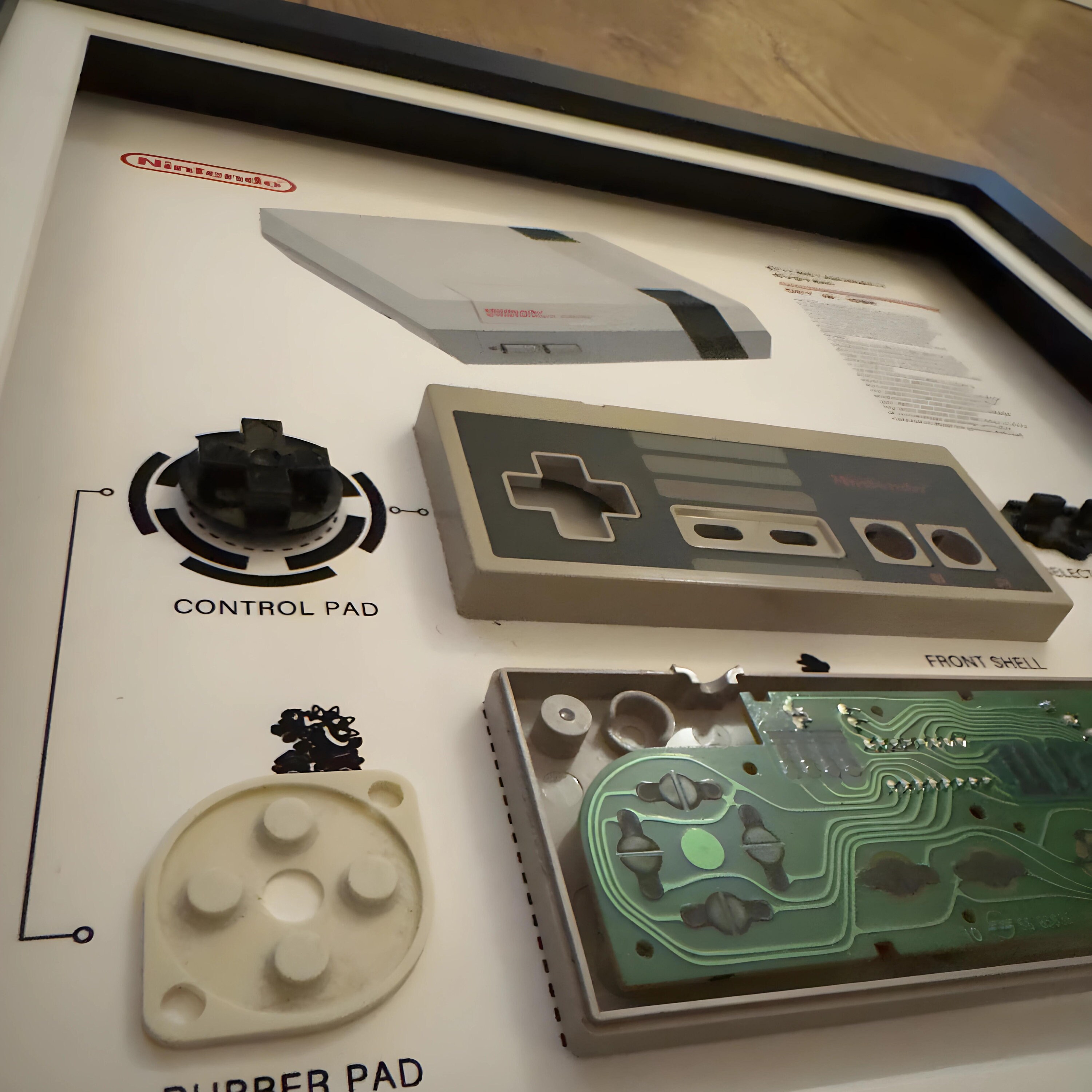 Framed Nintendo Entertainment System Controller NES Controller ...