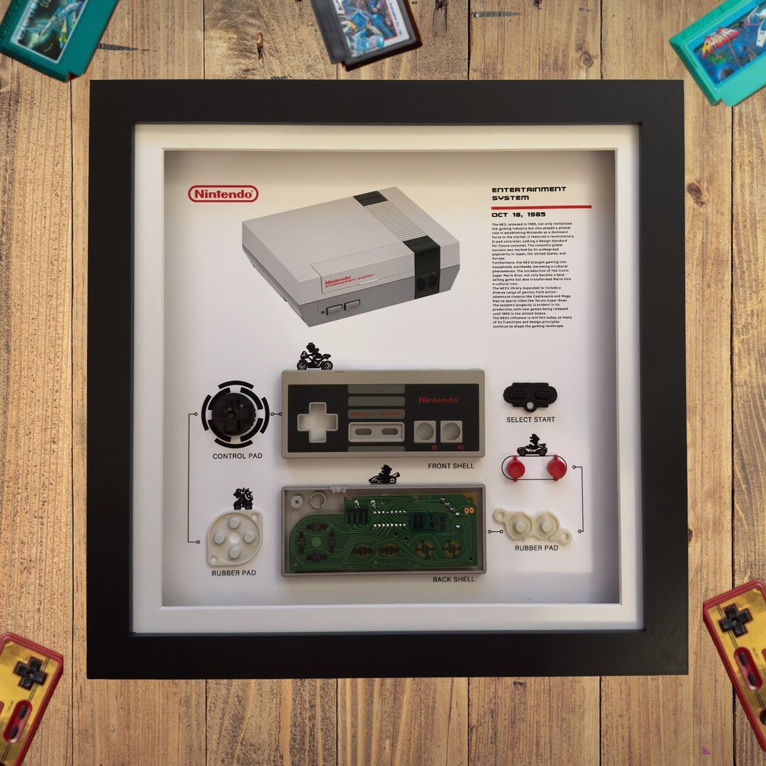 Framed Nintendo Entertainment System Controller NES Controller ...