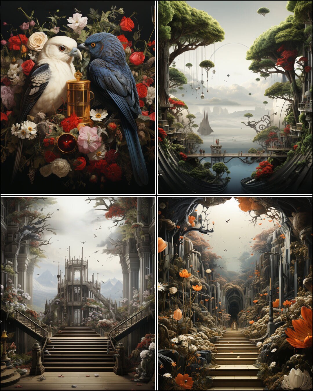 5pc- Digital Art- Harmonious Balance Between Organic and Synthetic ...