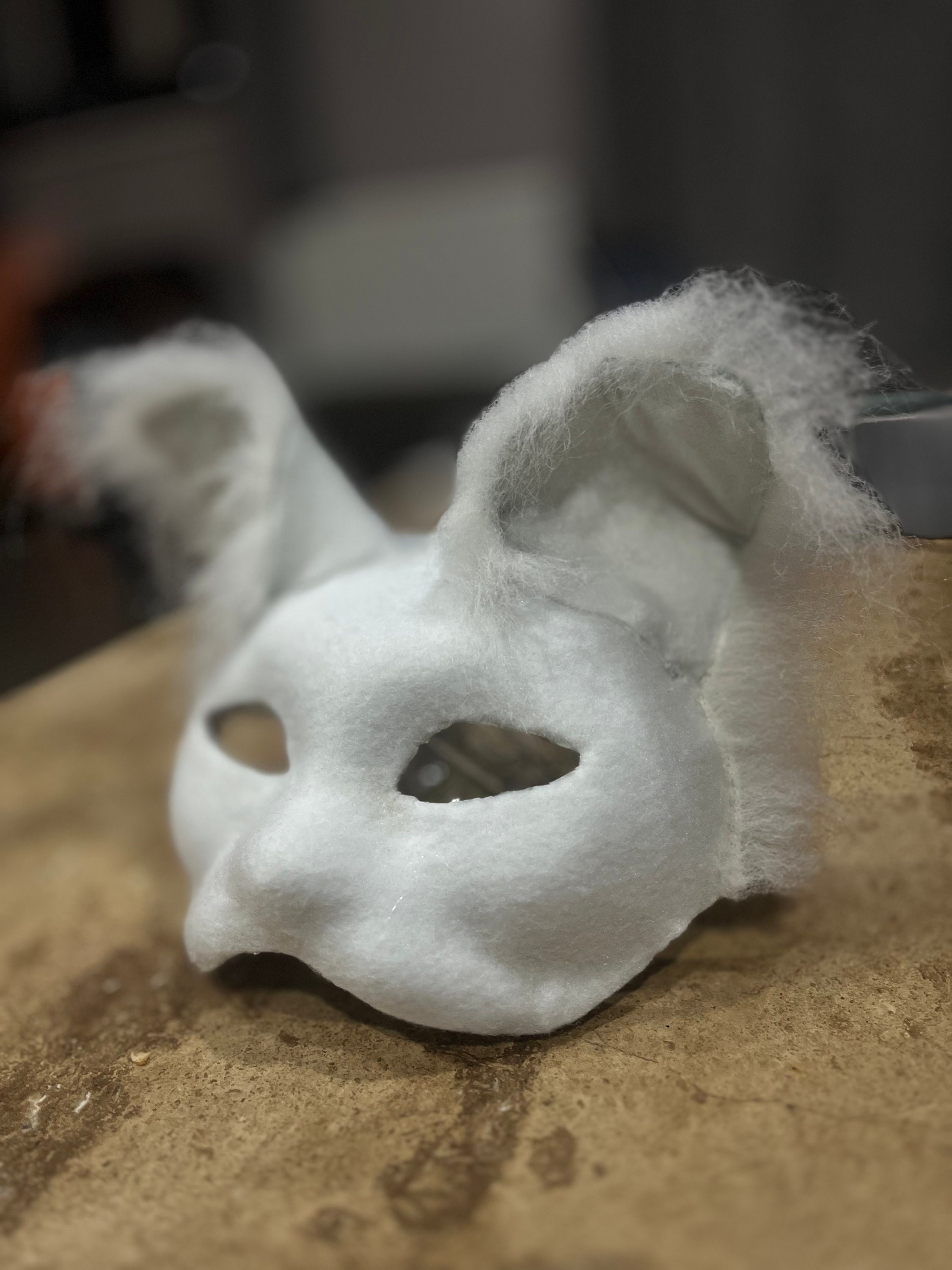 Therian Mask Base Felted & Furred 3 - Etsy