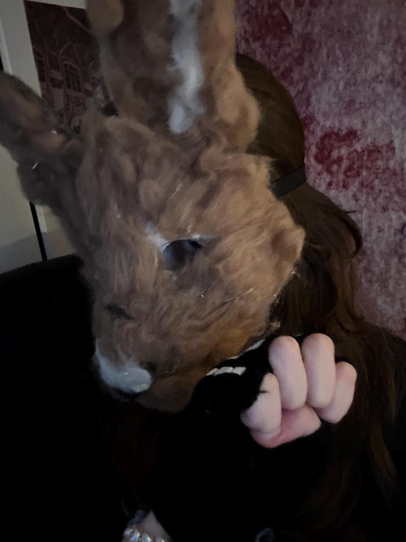 Rabbit Therian/quadrobist Mask !! :3 - Etsy