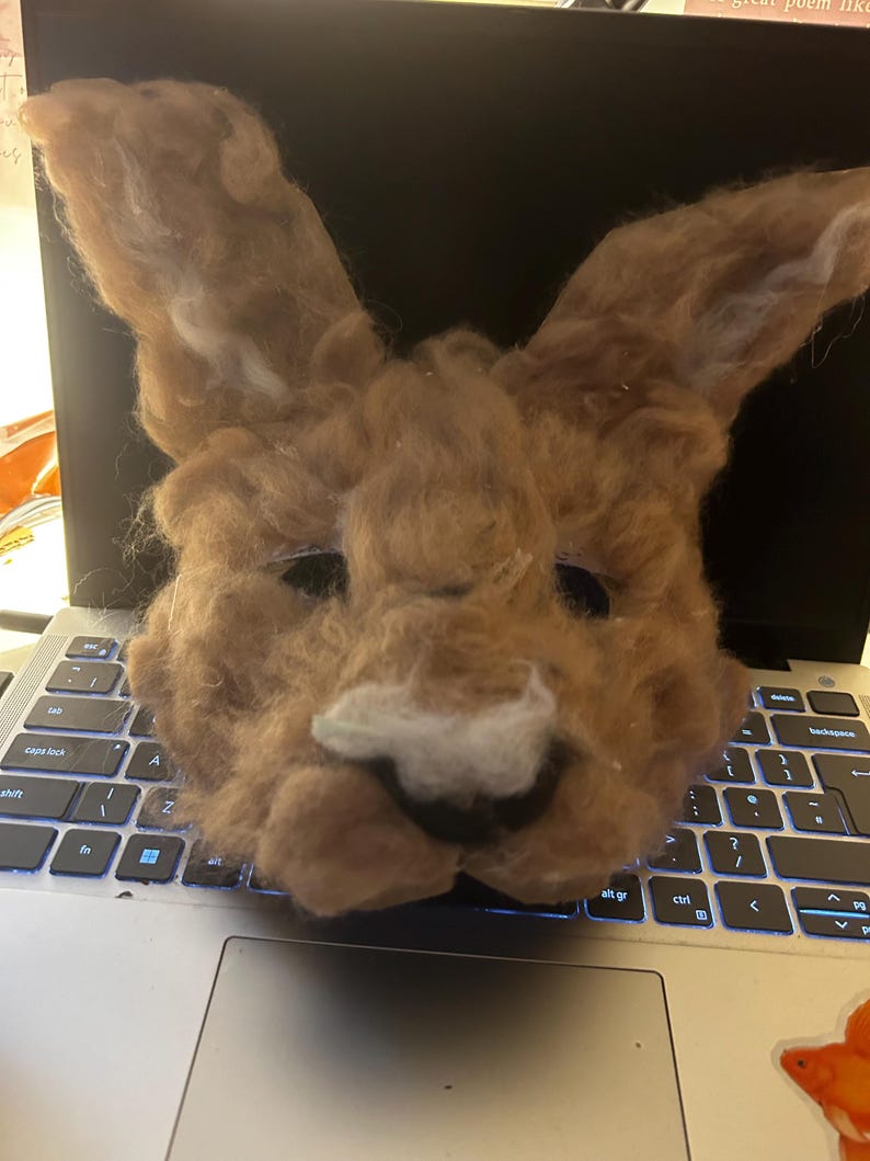 Rabbit Therian/quadrobist Mask !! :3 - Etsy