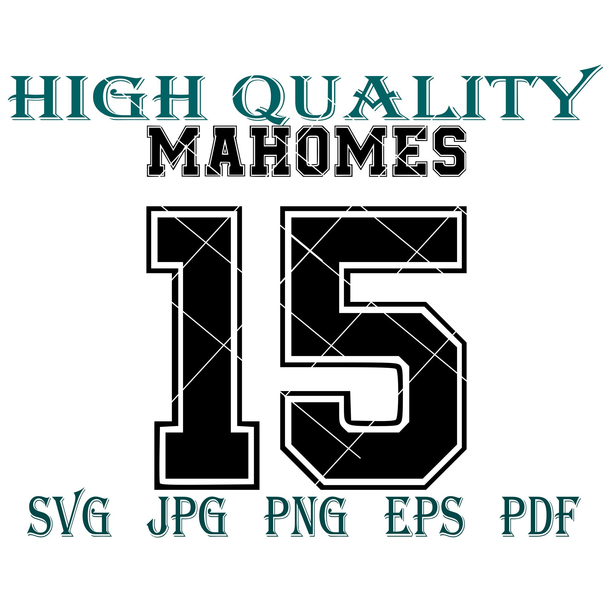 Mahomes Jersey SVG PNG JPG Eps Pdf, Svg Files for Cricut, Vinyl Cut ...