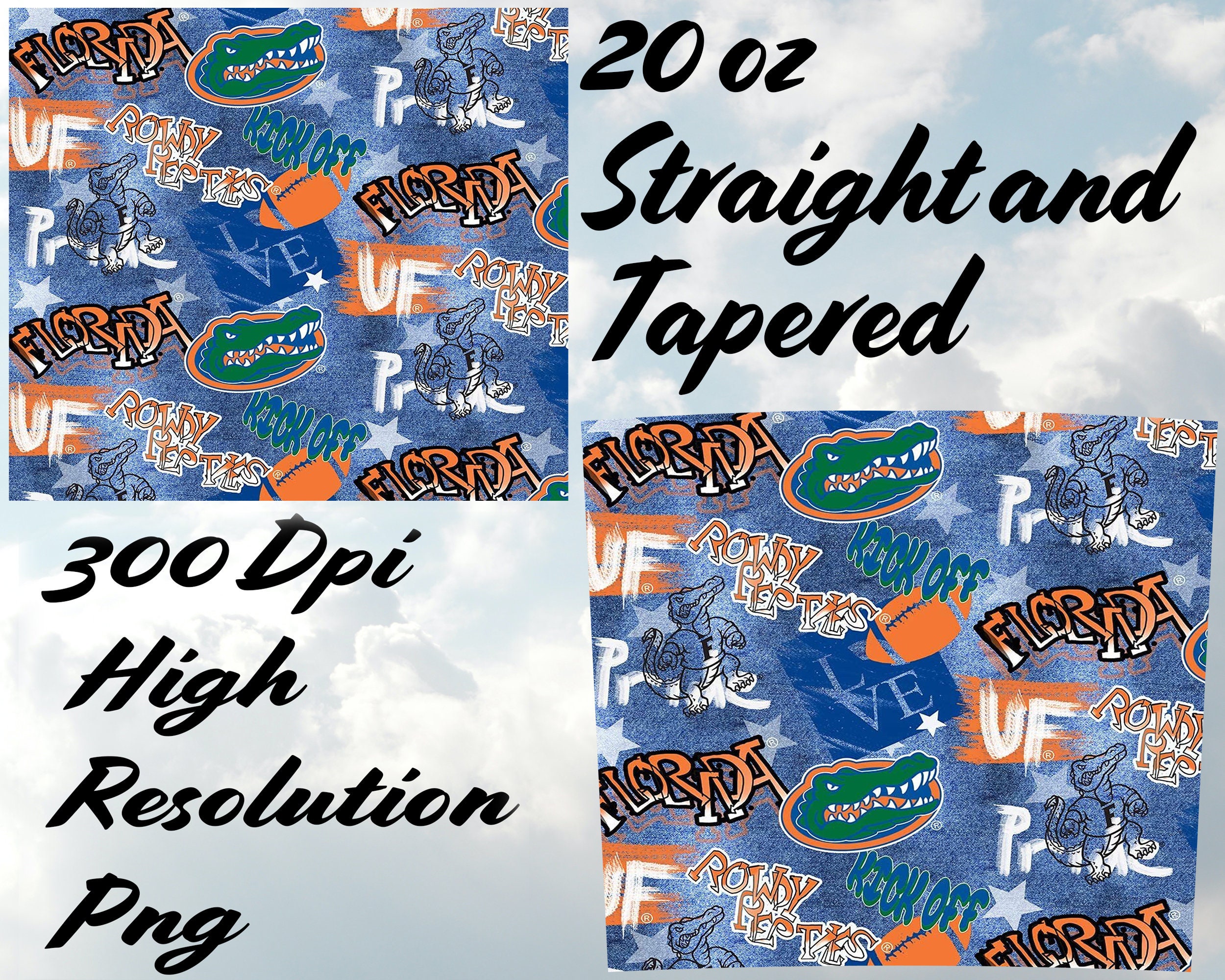 Gators 20oz Skinny Tumbler Wrap - Etsy