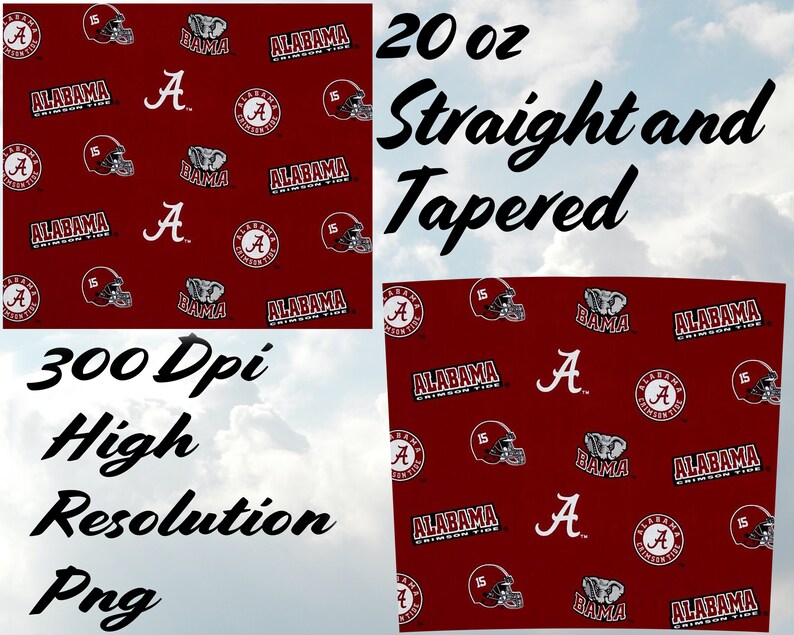 20oz Tumbler Wrap, Digital Download, Alabama Wrap, Gift for Her, Gift ...