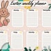 Easter Day and Week Planner for Kids - Etsy