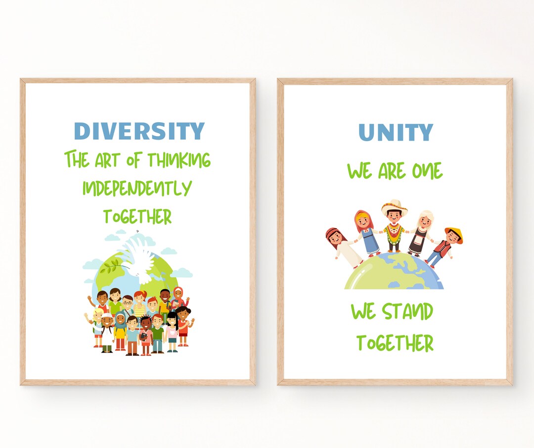 Diversity Wall Art, Unity Wall Art | Digital Download | Instanst ...