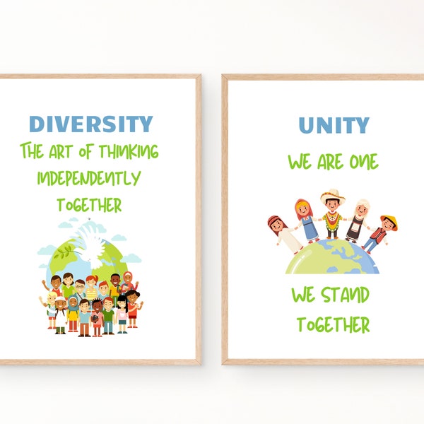 Diversity Wall Art - Etsy