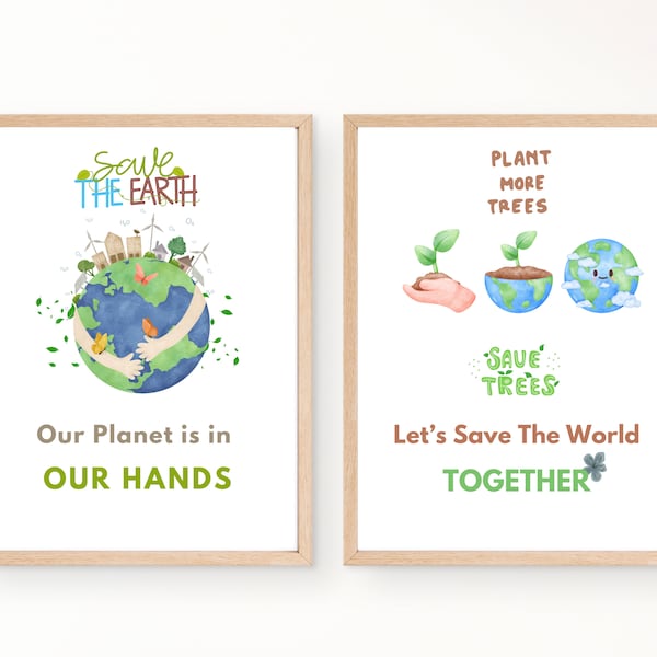 Save the Trees Poster - Etsy