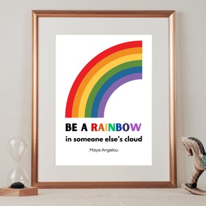 Maya Angelou Quotes : Be a Rainbow, in Someone Elses Cloud ...