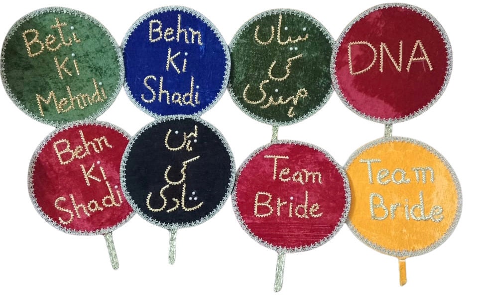 2X Mehndi Shaadi Wedding Props Pakistani Indian Party Desi Wedding Sign ...