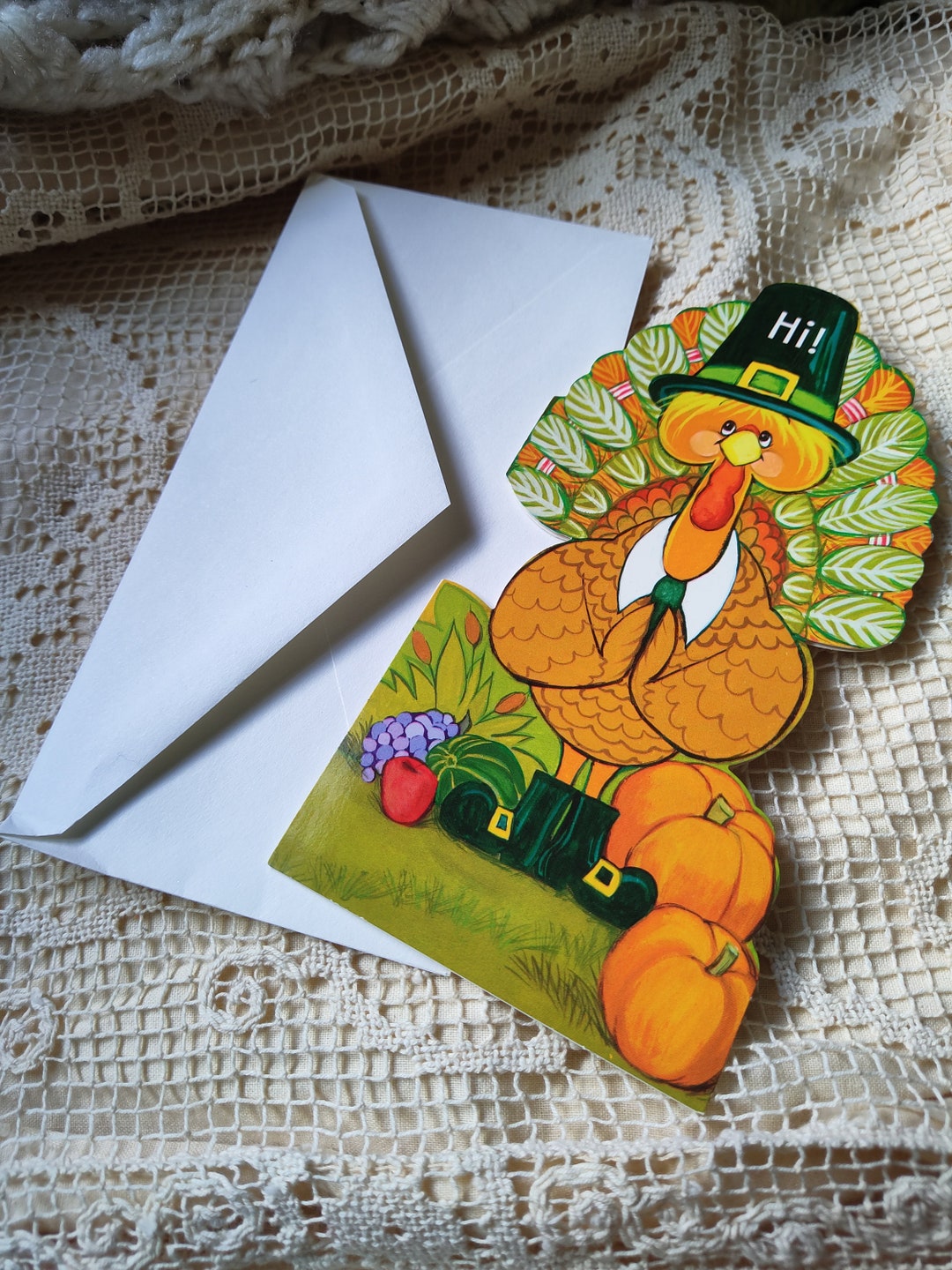 Vintage Hallmark Thanksgiving Greeting Card Unsigned - Etsy