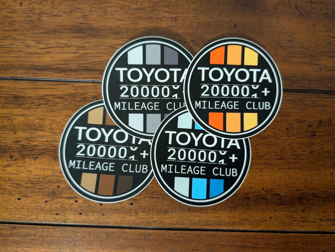 Toyota Mileage Club Vinyl Sticker - Japanese Vintage Retro Landcruiser ...