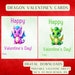Printable Dragon Valentine's Day Cards for Kids | School and Classroom ...