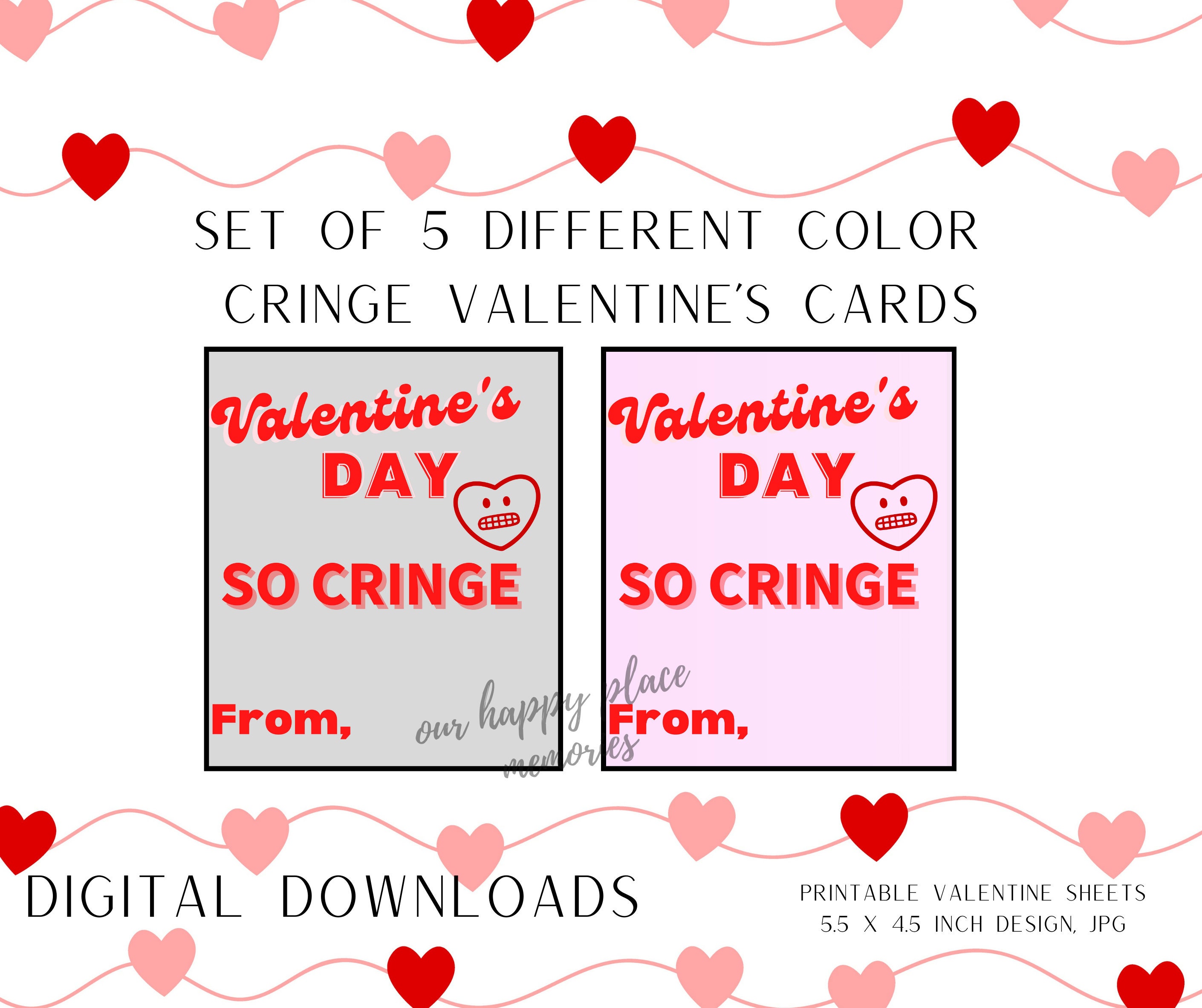 Printable Valentine's Day Cards for Kids School and Classroom ...