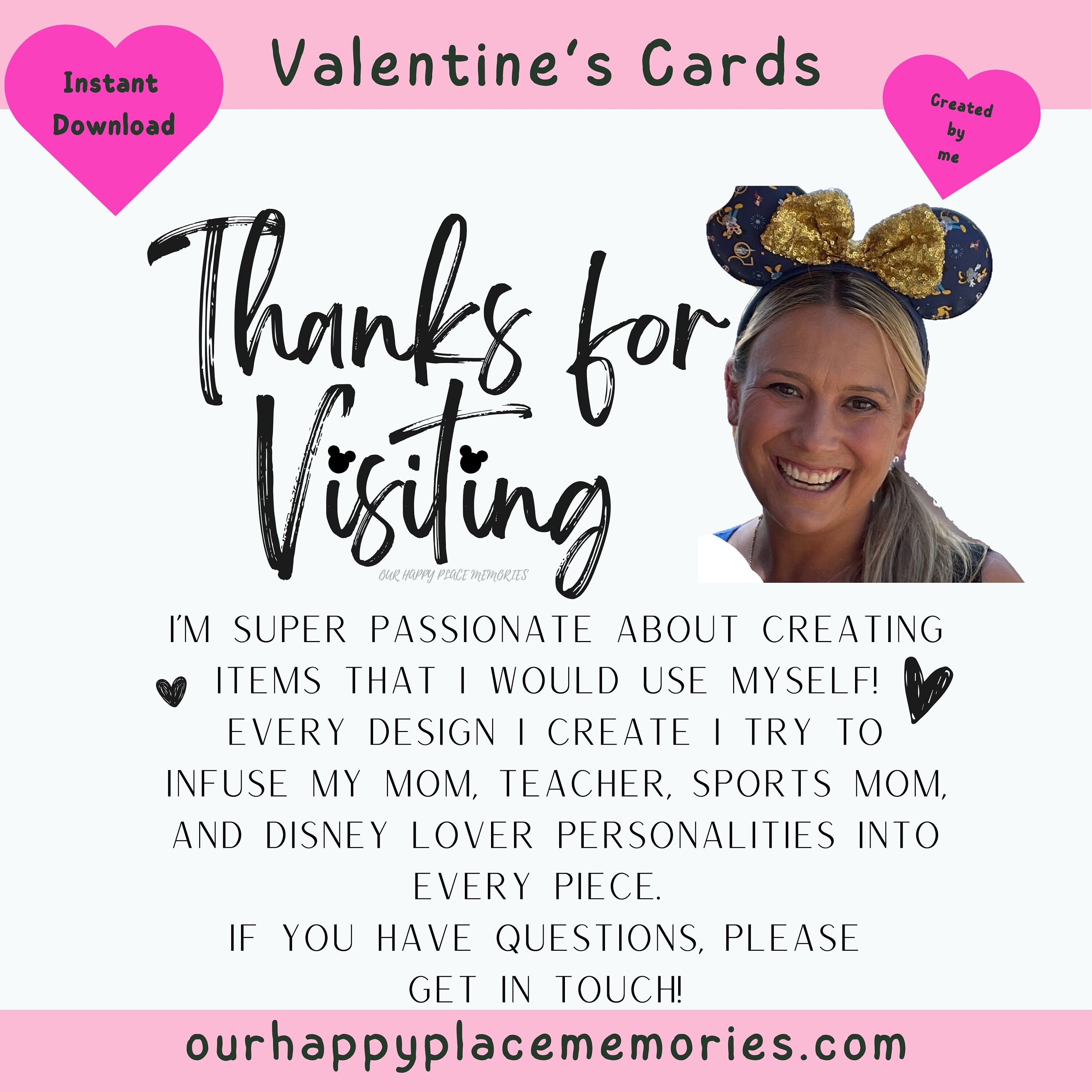 Smiley Face Valentine Cards, Retro Valentine's Day Cards, Print at Home ...