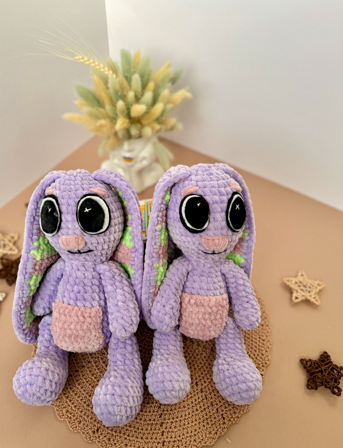 Floppy Bunny PDF Crochet Pattern, Bluey Floppy Bunny, Lilac Bunny - Etsy