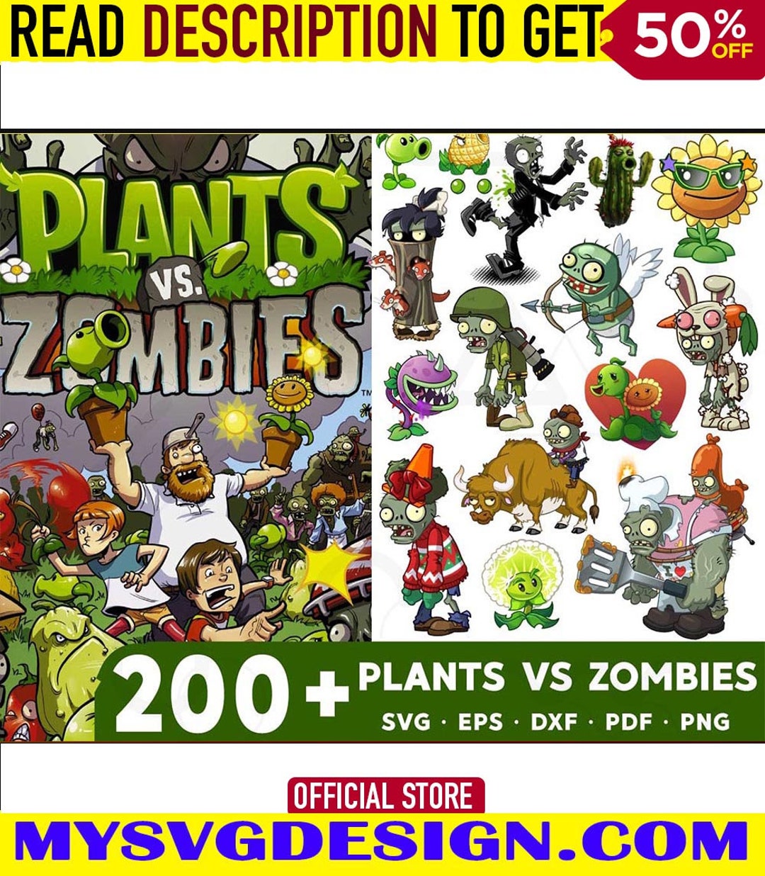 200 Plants Vs Zombies Svg BUNDLE /A - Etsy