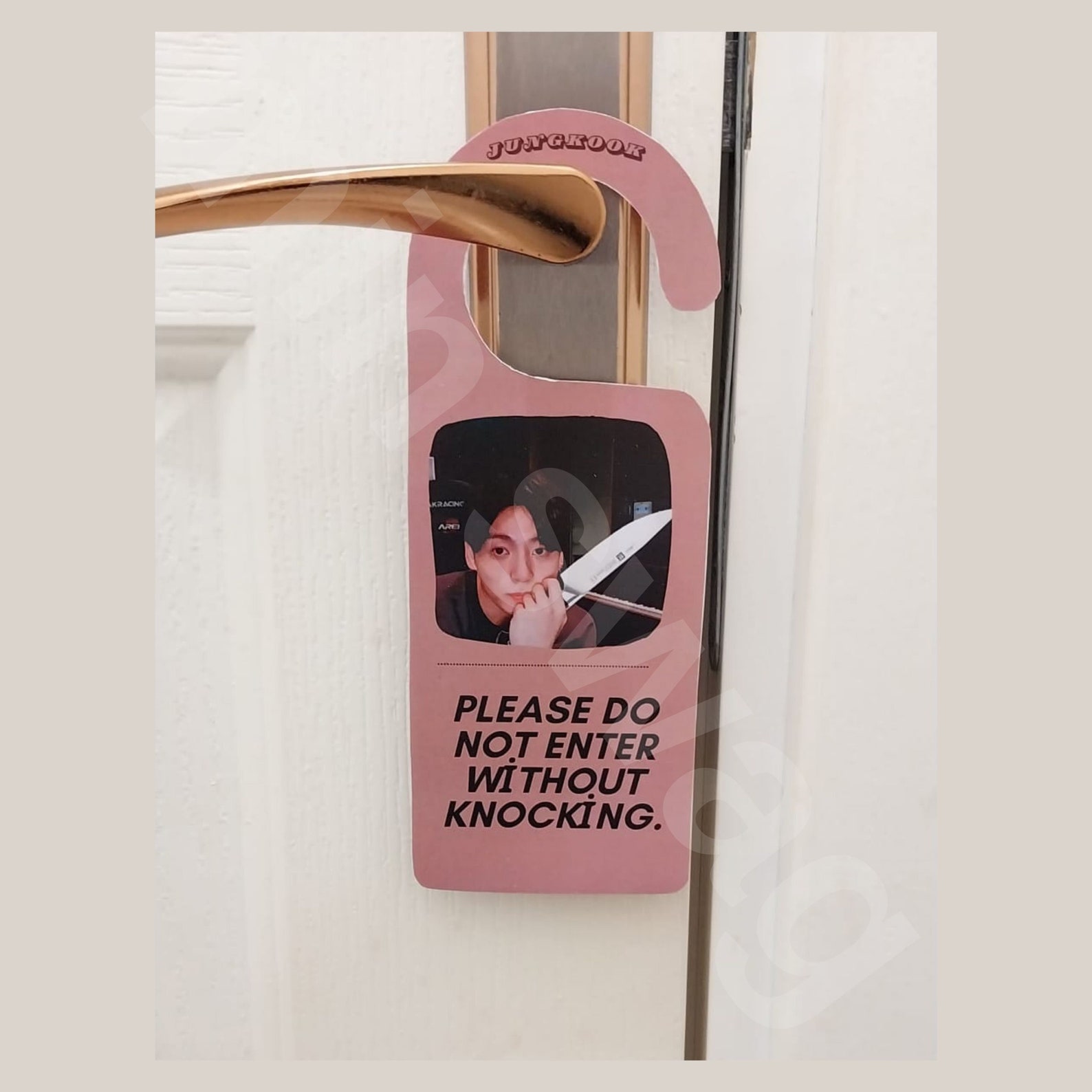 Bts Door Hanger, Bts Print, Bts Digital Download, Jungkook Door Hanger ...