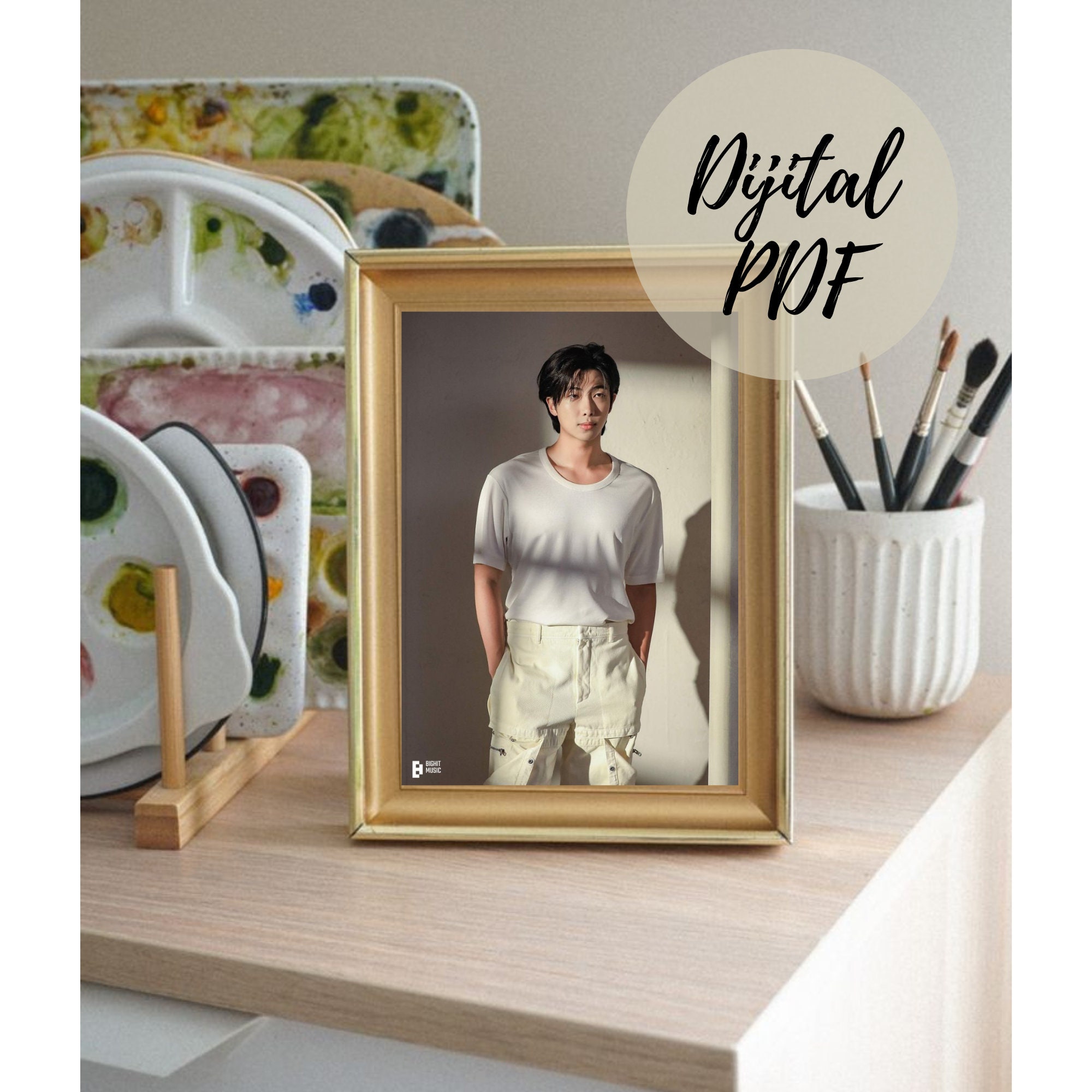 3 RM Poster,kim Namjoon,namjoon Digital Poster,namjoon Indigo Poster ...