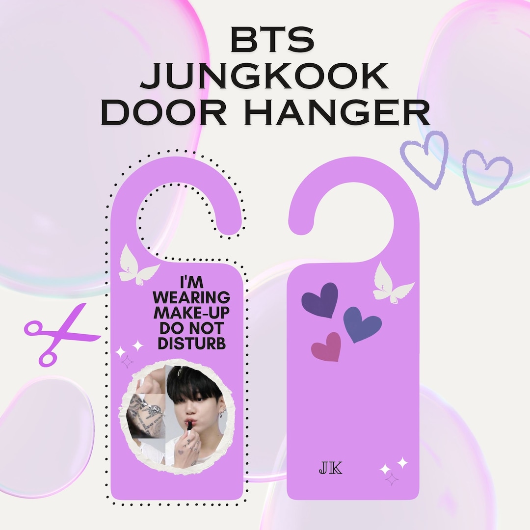 Bts Door Hanger, Jungkook, Bts Print, Bts Digital Download, Jungkook ...