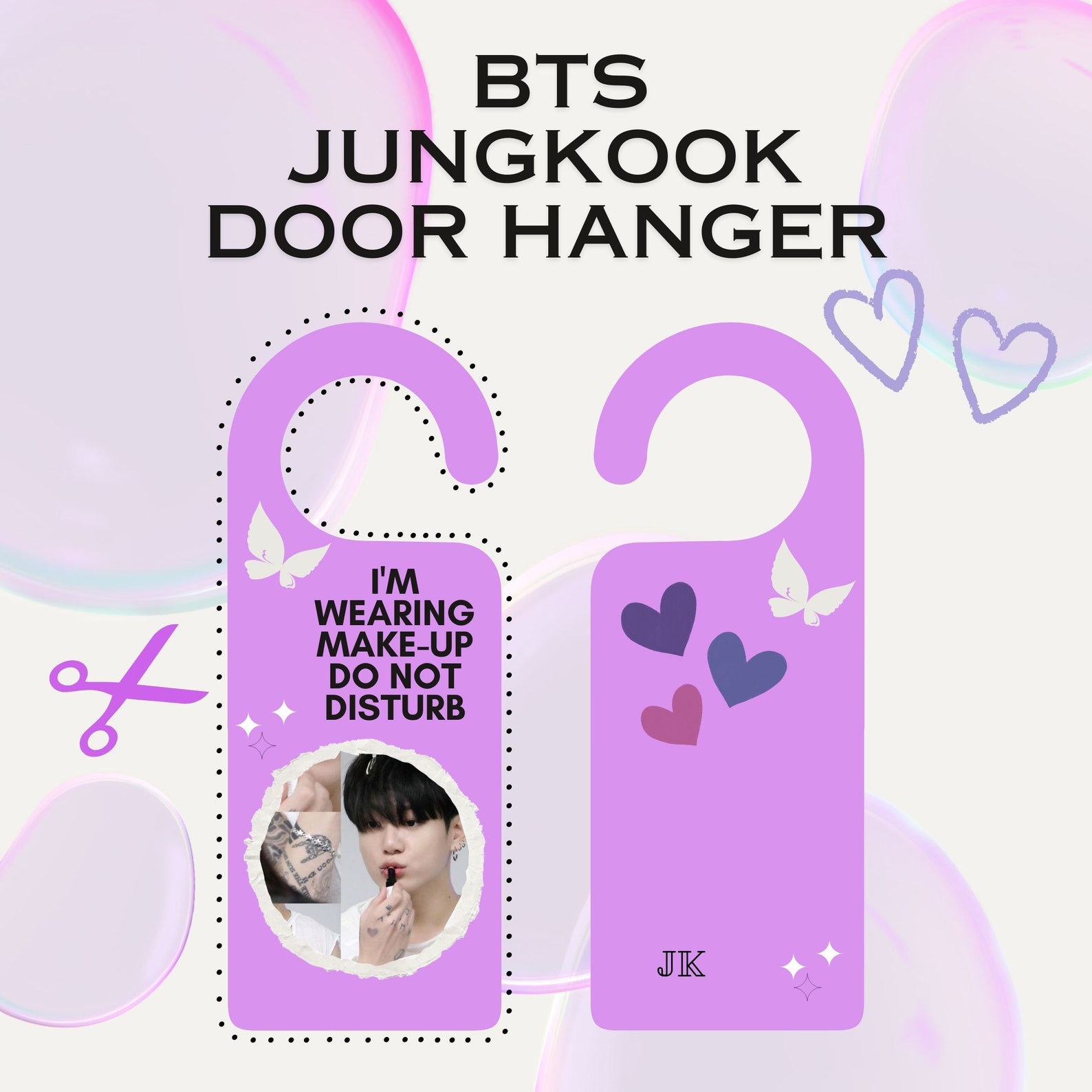 Bts Door Hanger, Jungkook, Bts Print, Bts Digital Download, Jungkook ...