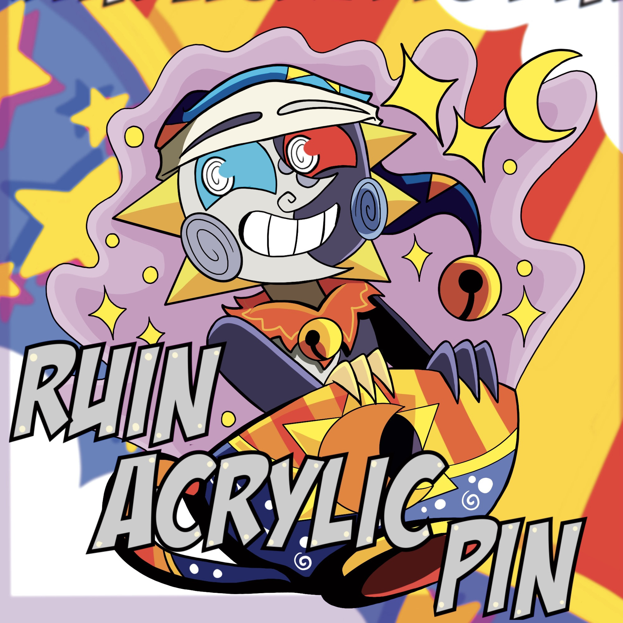 Sun and Moon Show Ruin Acrylic Pin - Etsy