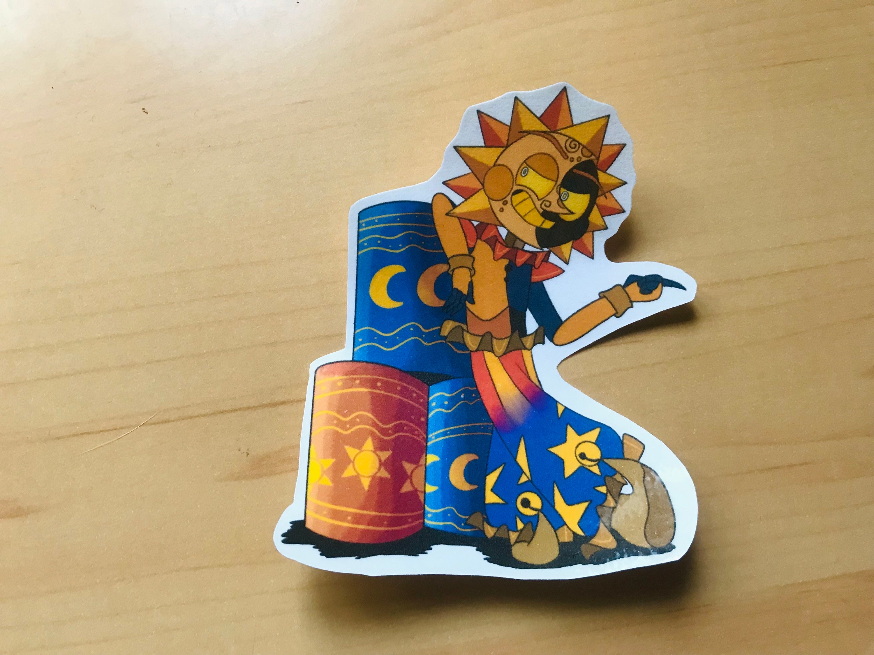 Sun and Moon Show Barrel Stickers - Etsy