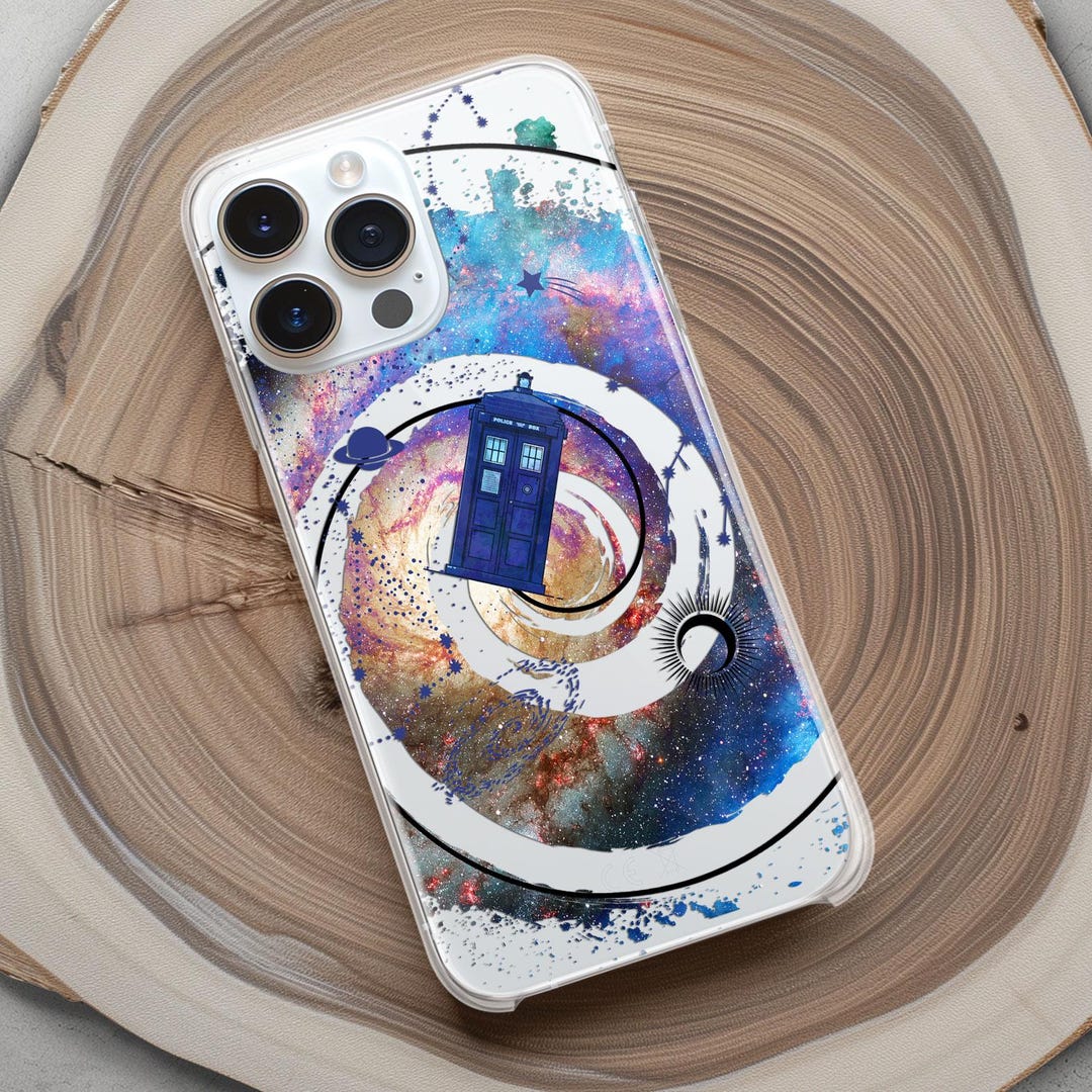 Doctor Who Phone Case, Galaxy Art, Silicone Cover - Etsy