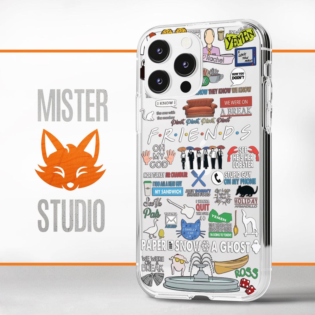 Friends TV Show Silicone Phone Case, Iconic Quotes Cover - Etsy