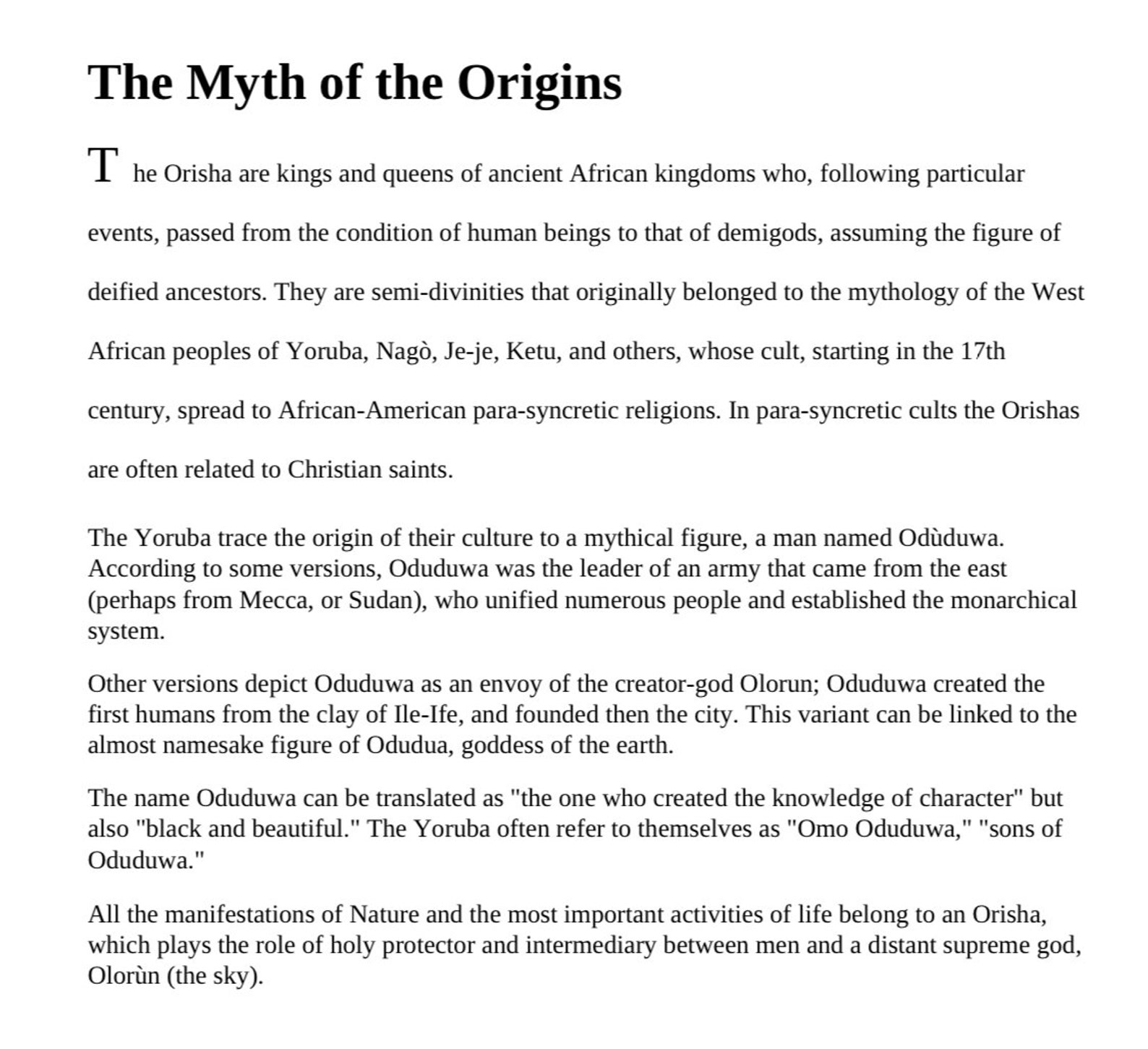 The Orishas Divinities of Ancient African Wisdom in Yoruba and Santeria ...