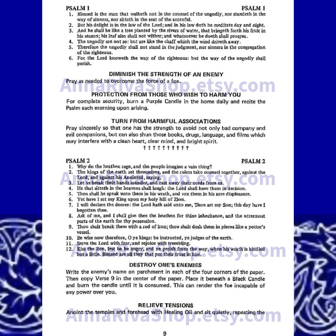 Power of the Psalms by Anna Riva Pdf Instant Digital Download Ebook ...