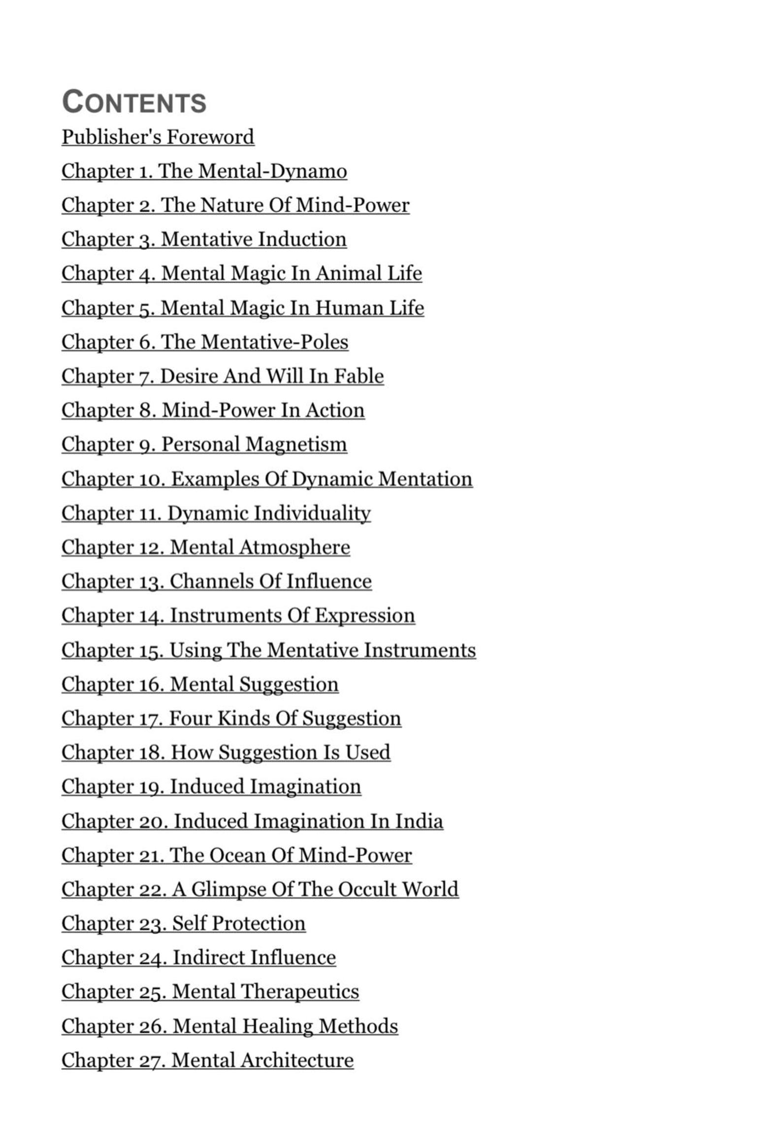 Mind Power the Secret of Mental Magic Pdf Book by William Walker ...
